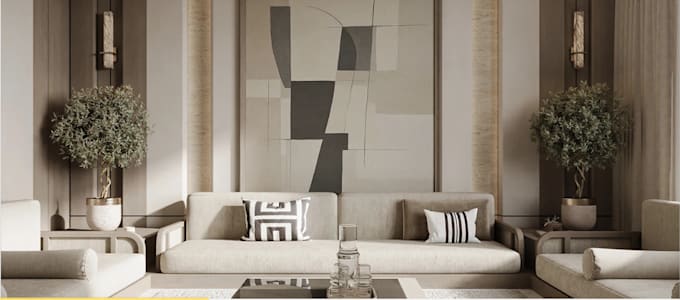 Model 3d modern house ,room layout,3d terrace model,3d visualization, cgi render by Fawaz ...