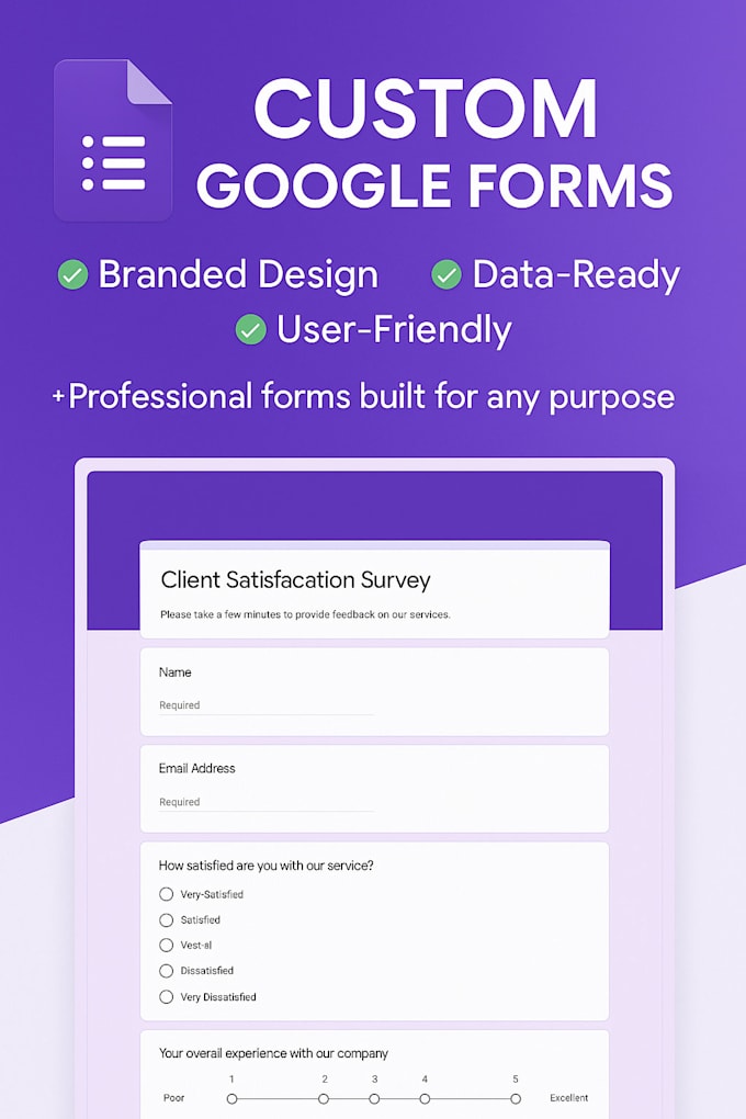 Design a professional google forms by Abdurrahman01 | Fiverr