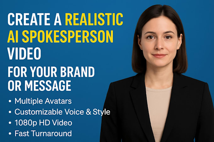 Create a professional ai spokesperson video with your script by ...