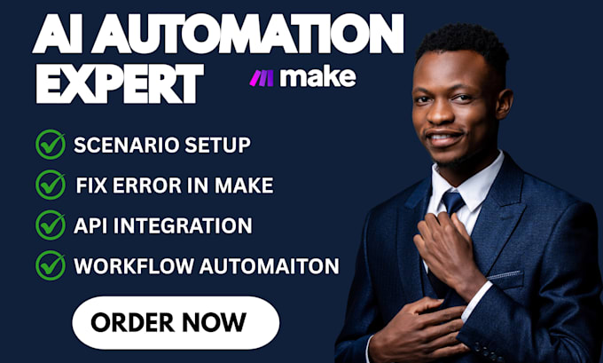 Setup fix make com automation, make com, made com, make com scenario ai ...
