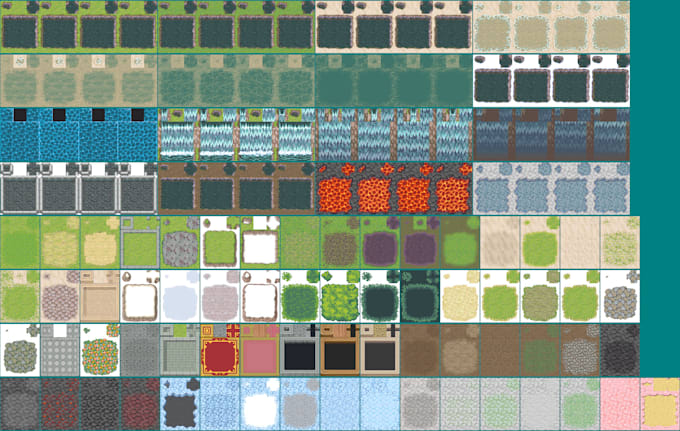 Do retro pixel tileset top down rpg rpg pixel art background game art tile map by Samueldonald1 ...