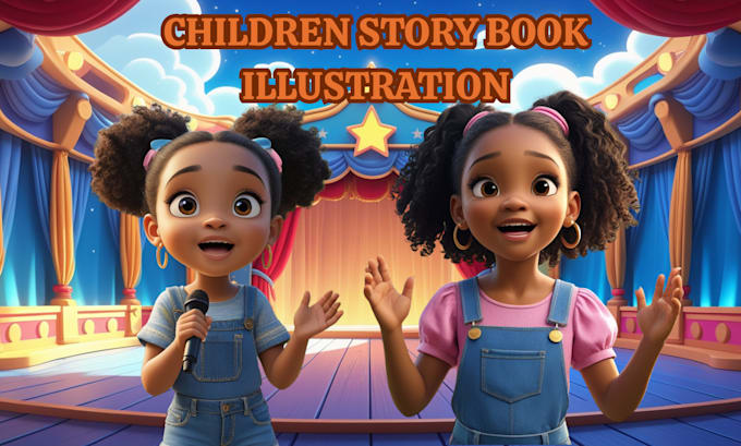 Illustrate children story book illustration, children story book ...