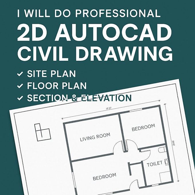 Create professional civil engineering 2d drawings in autocad by Kmjony ...