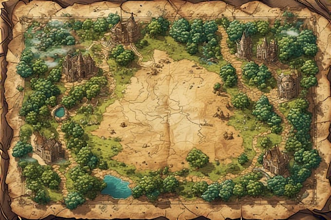 Make your dream fantasy map for game, book, rpg campaign by Komodettee ...