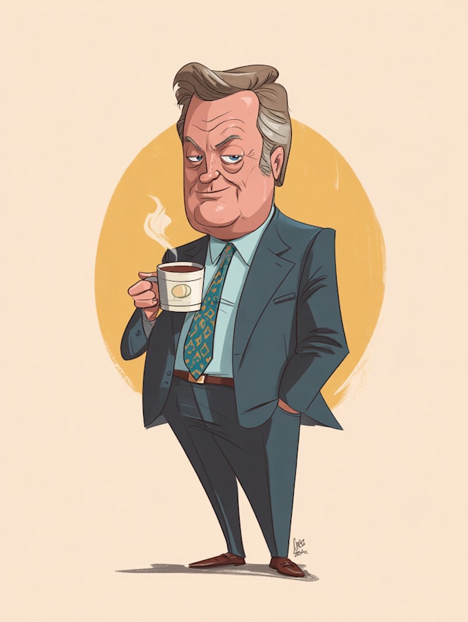 Draw political cartoons illustrations by Winnieochoa | Fiverr