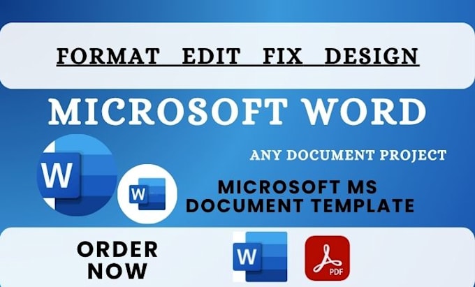Format, edit, fix, design microsoft word documents ms word document ...