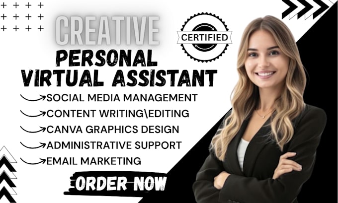 Creative virtual assistant executive virtual personal assistant social ...