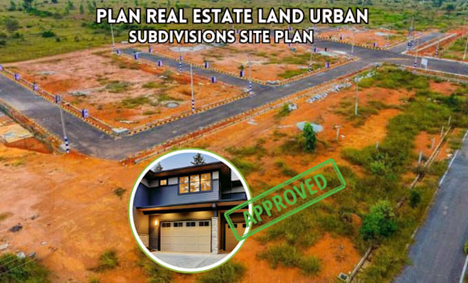 Draw 2d site plan, real estate plot plan, lot subdivision for city ...