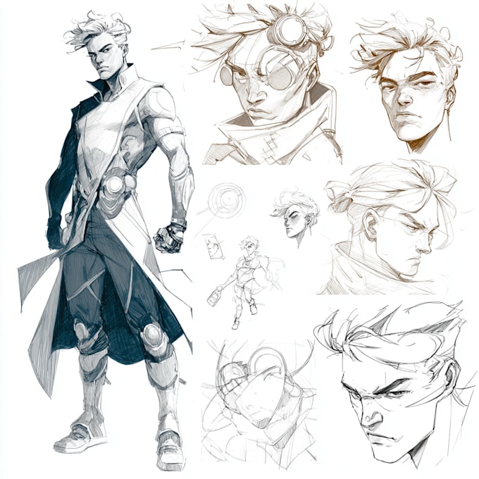 Draw your superhero character design by Philippusens | Fiverr
