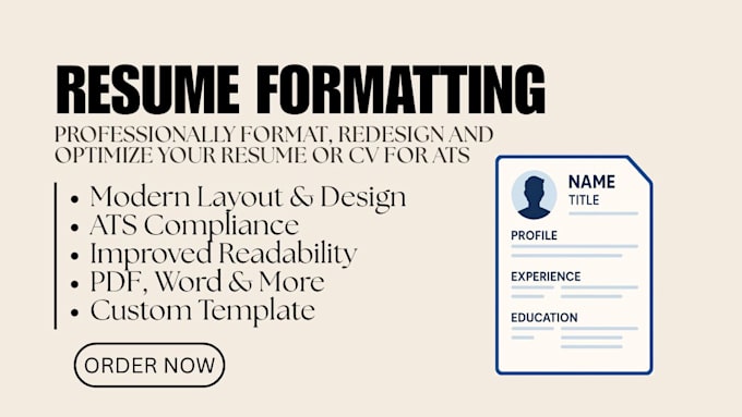 Resume formatting, resume design, rewrite docs in ms word, format ...