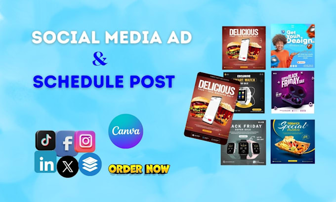 Design geotag images, gmb post, buffer, hootsuite, repost, loomly ...