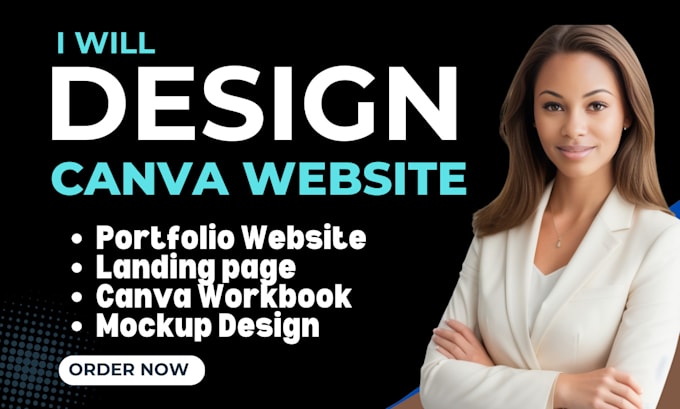 Design canva website, canva landing page, canva business website,canva ...
