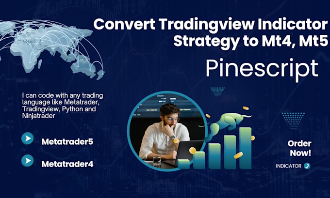 Convert tradingview indicator or strategy to mt4 mt5 or pinescript by ...
