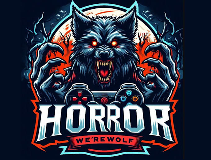 Create esport horror werewolf logo with free source file by Harvewt | Fiverr