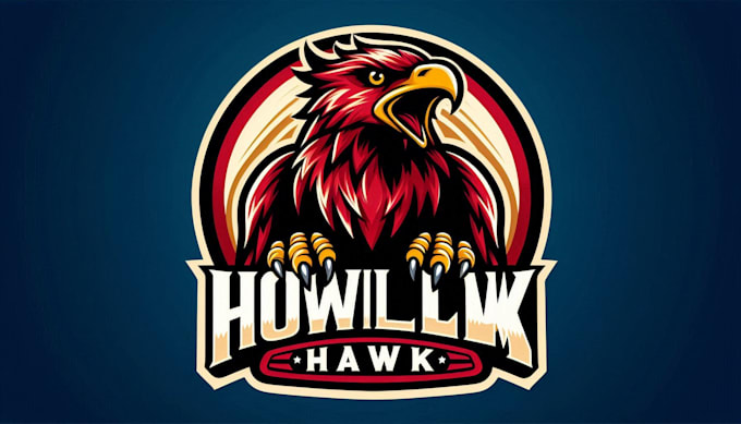 Design howlin hawk mascot logo just your company by Yfcvin_ikcom | Fiverr