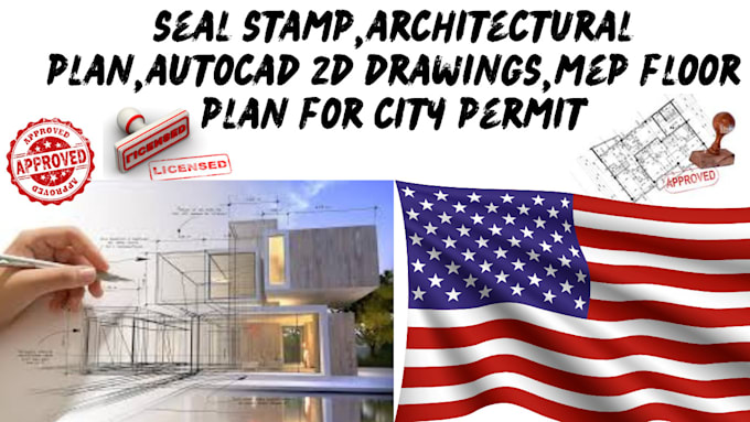 Seal stamp,architectural plan,autocad 2d drawings,mep floor plan for ...