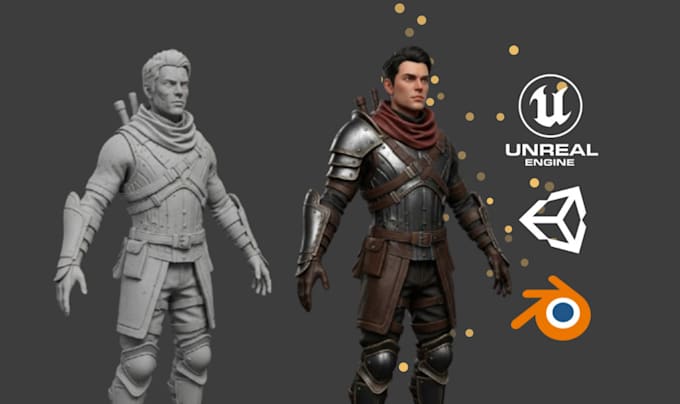 Create realistic 3d game character, 3d metahuman game character in ...