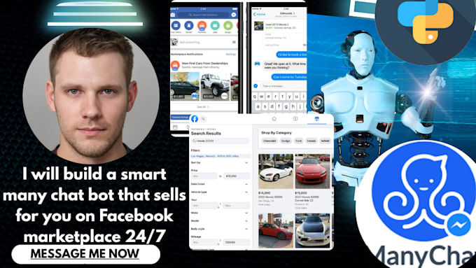 Build a smart many chat bot that sells for you on facebook marketplace ...