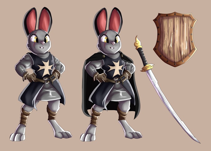 Draw a custom character design or reference sheet by Dvjp_19 | Fiverr