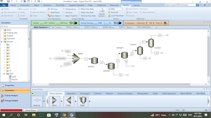 Assist you in process simulation in aspen plus, aspen hysys by Madam ...