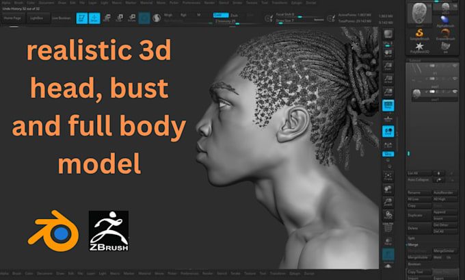 Realistic 3d head model, 3d bust and full body model, nsfw 3d miniature ...