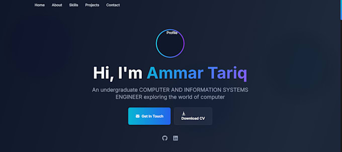 Build portfolio website react js based by Ammartariq03 | Fiverr