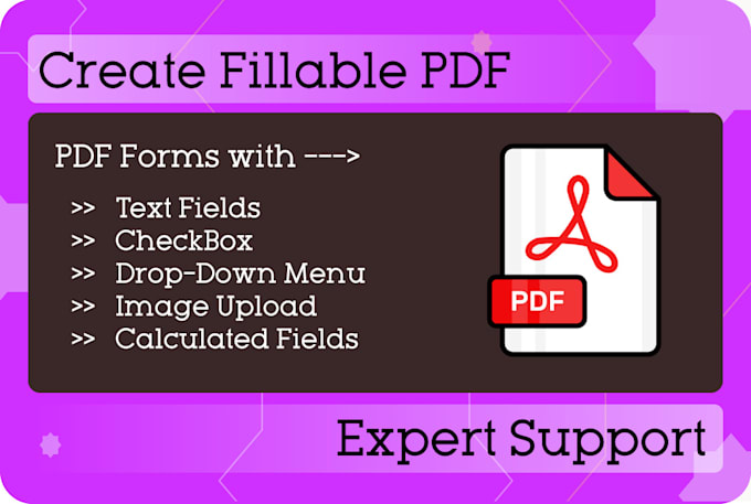 Design fillable pdf, and convert document to fillable pdf form by ...