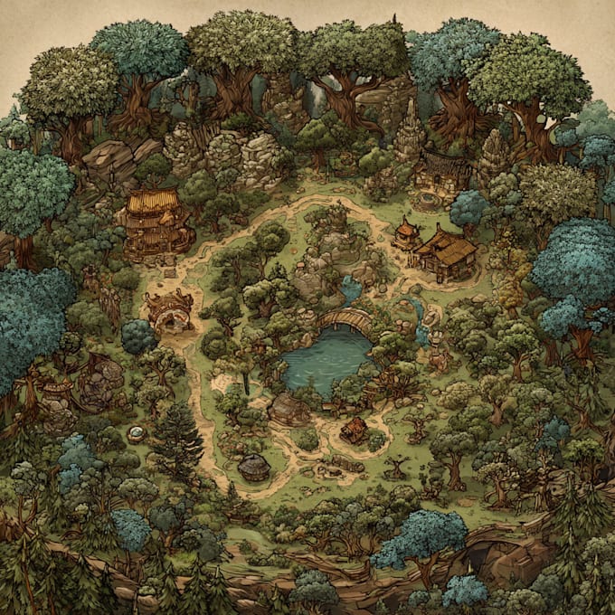 Create a custom fantasy map for you by Guinema | Fiverr