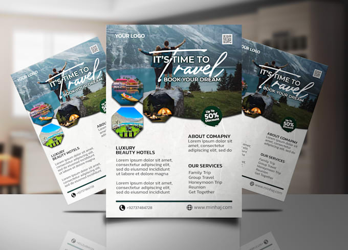 Create eye catching flyers, posters and label design by Minhajkhan470 ...