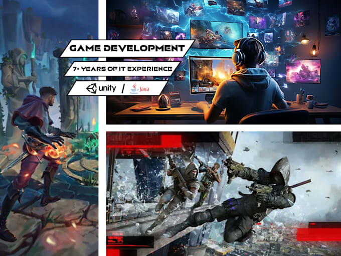 Create unity games with powerful java backend integration by Manoj_synarion | Fiverr