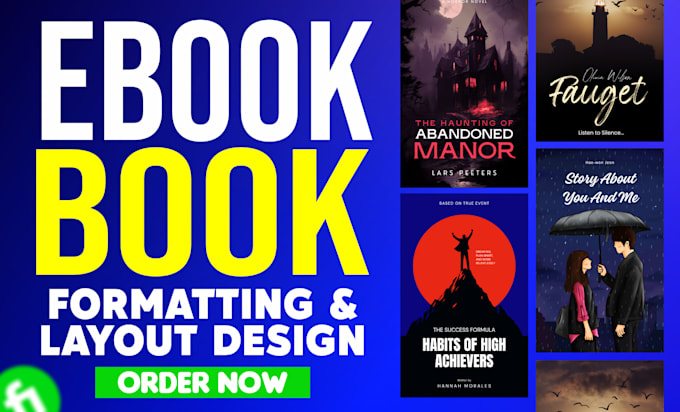 Do book formatting and layout design for print, kdp and ebook cover design by Israa_8 | Fiverr