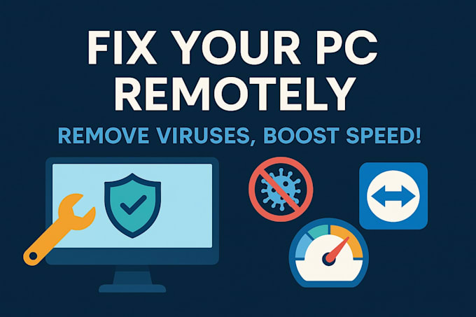 Fix your pc remotely and remove viruses by Ghazi_92i | Fiverr