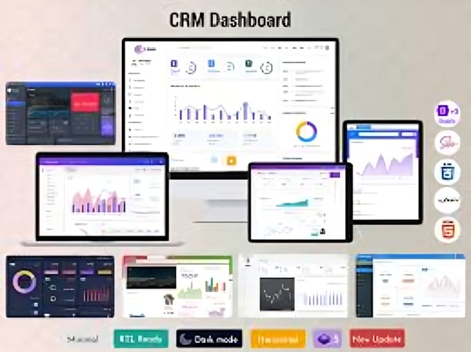 Design responsive saas crm admin panel or web app dashboard, ui ux design by Caleb_aust1n | Fiverr