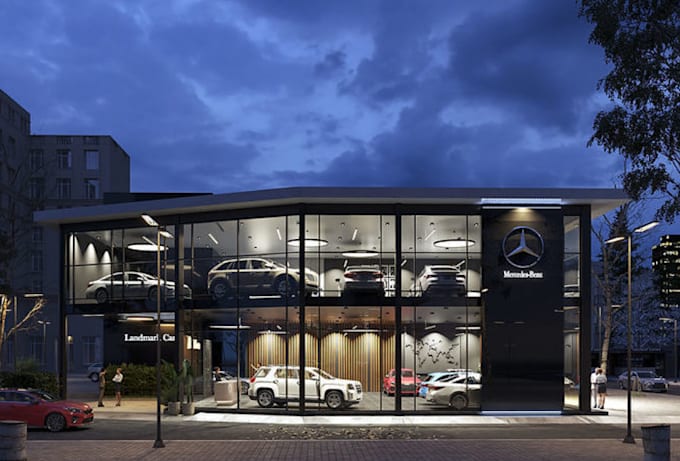 Render 3d car parking animation, parking stall design,car garage, car ...