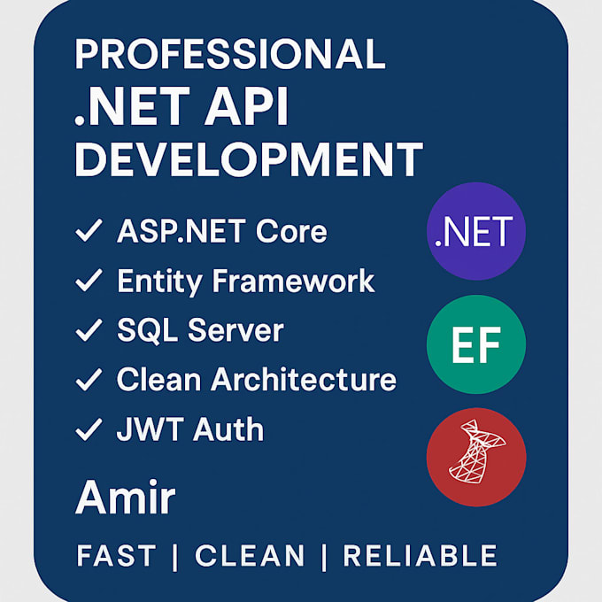 Build or fix asp dot net core web apis with entity framework by Amirdevpro | Fiverr