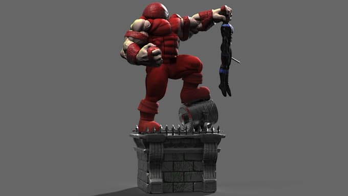 Decorate 3d model,custom action figure toy superhero,anime collectible ...