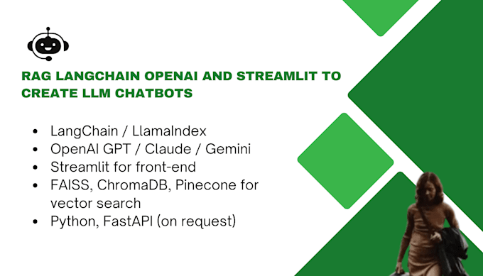 Use rag langchain openai and streamlit to create llm chatbots on your data by Lauren_donvan | Fiverr