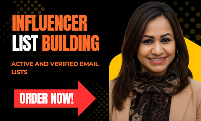 Do influencer list building for influencer marketing and outreach by ...