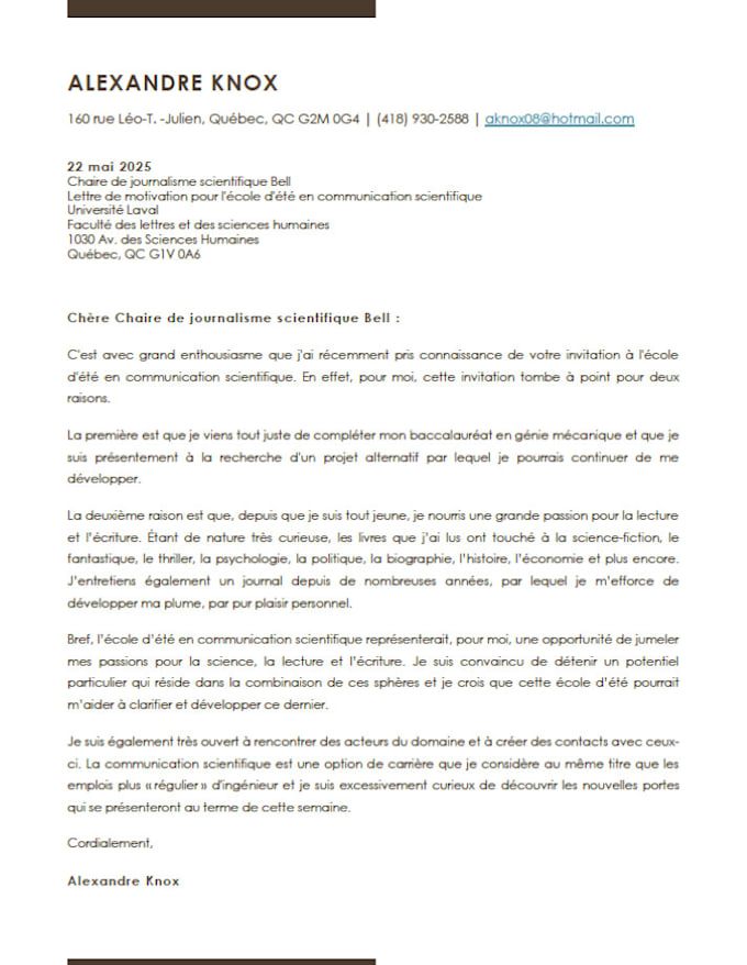 Write a persuasive and impactful cover letter to support your ...