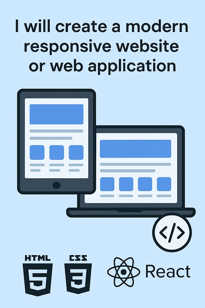 Create a modern responsive website or web application by Shivani ...