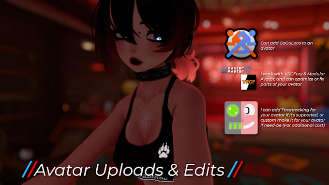 Upload or edit a vrchat avatar for you by Ashleyhacky | Fiverr