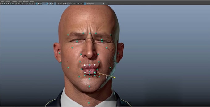 3d avatar rig,3d tuna facial rig,livelink facial rig,3d maya rig,face ...