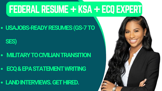 Write powerful federal resumes, ksa, and epa statement by ...
