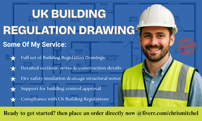 Draft construction drawing for uk building regulations and planning ...