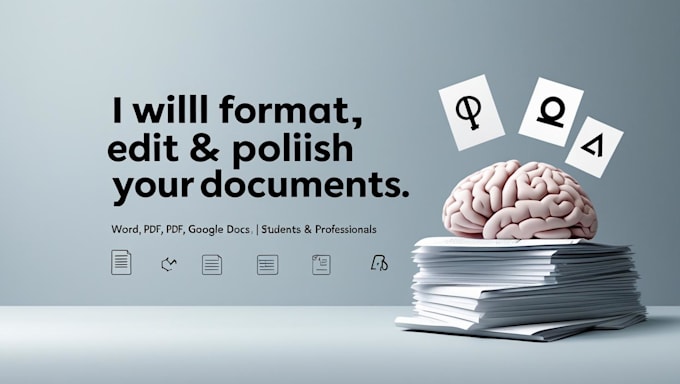 Professionally format, edit and proofread your documents by Ainfiniti01 ...