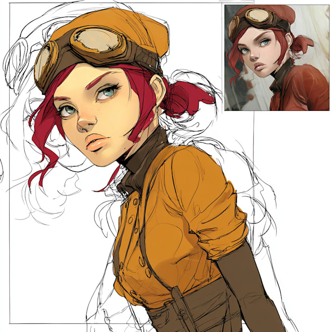 Draw and design your comic character by Janmjahgfdf | Fiverr