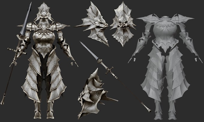 Sculpt armor custom printable 3d armor model ready file for 3d printing ...