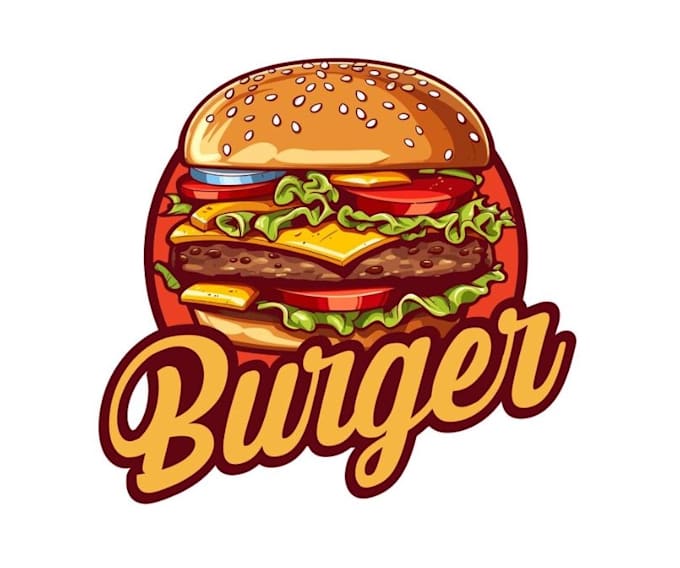 Create a distinctive and eye catching burger logo for your business by ...