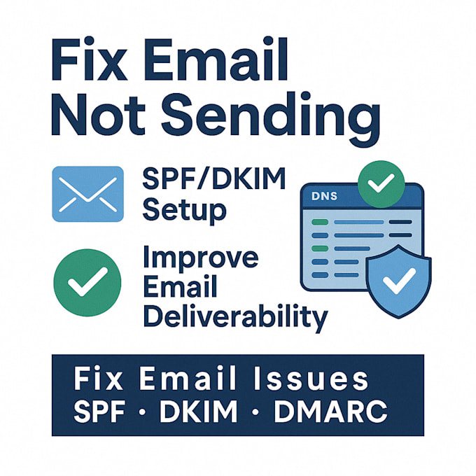 Configure spf, dkim, dmarc, mx and dns records for better email deliverability by Davidfan_it ...