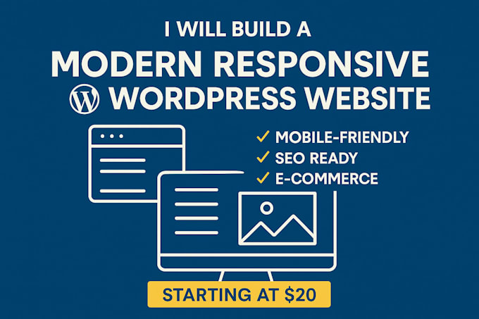 Build a modern, responsive wordpress website for your business or blog by Orbyte_dev | Fiverr